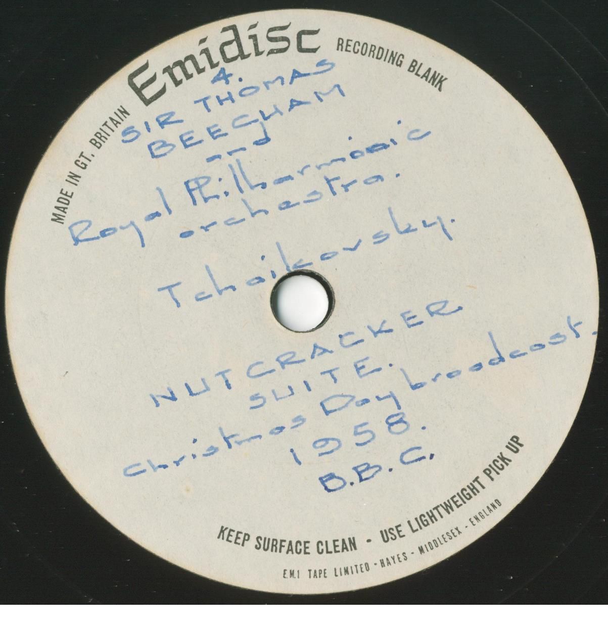 オーディオ･トム 桜島のオーディオ･レコード店:Sir Thomas Beecham Acetate disc / ビーチャム卿 放送用?録音 ...