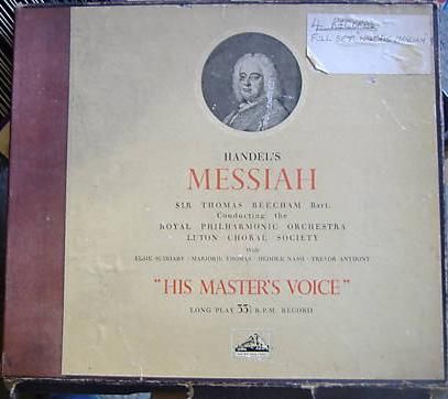 オーディオ･トム 桜島のオーディオ･レコード店:Beecham Handel Messiah / ビーチャム指揮 ヘンデル作曲 メサイア全曲