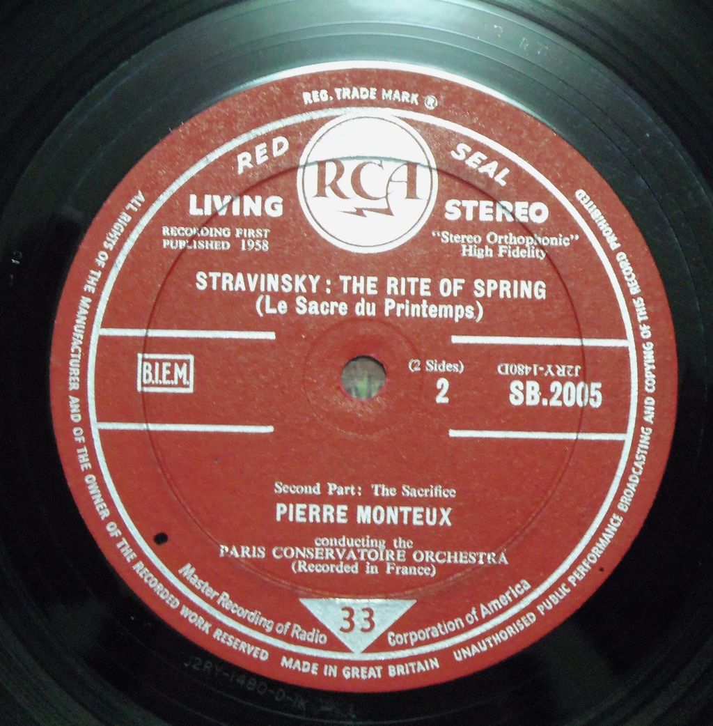 オーディオ･トム 桜島のオーディオ･レコード店:Monteux Stravinsky The Rite of Spring /モントウ ...