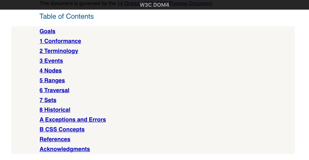 W3C 仕様書用、『目次階層Nice.js』作って見た : AzumaのWeblog