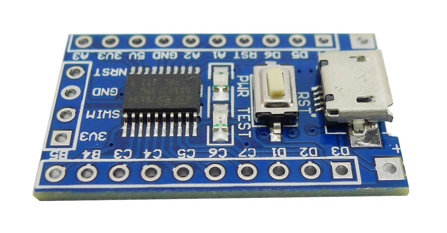 Arduino-IDEからSTM8S103F3P6ボードのLチカ書き込み実験 （ST-Link V2 中華クローン経由） : DIY的実験室