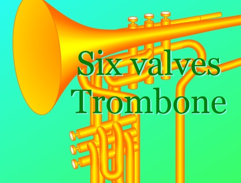The Structure made with the six valves trombones