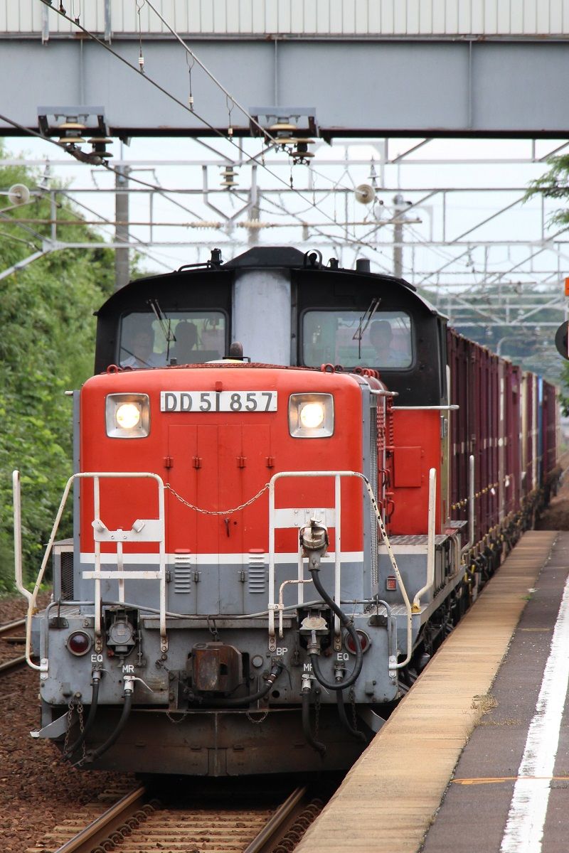 DD51-857牽引山陰迂回貨物を撮影 (2018/9/13・14) : ばたぬの撮影記録