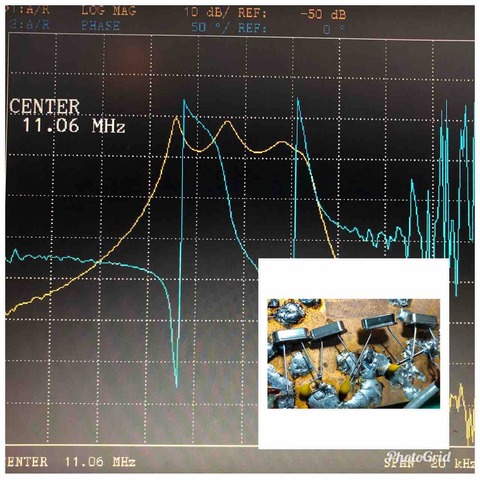 11.059MHz 水晶のAMフィルター : 7L4WVU 自作アマチュア無線局