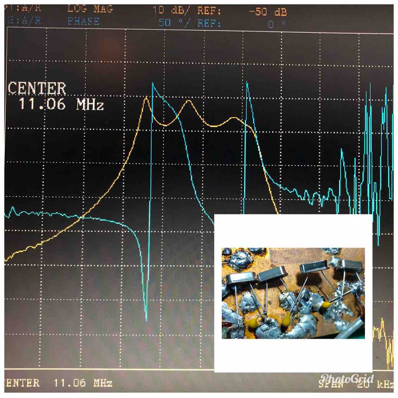 11.059MHz 水晶のAMフィルター : 7L4WVU 自作アマチュア無線局