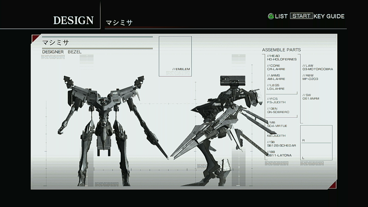 使える武装構成の紹介 : 今からやるACfA対人