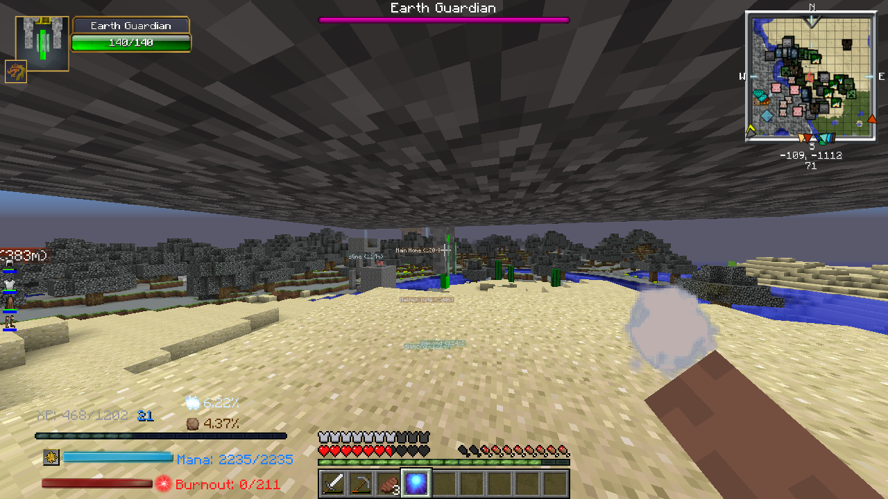 ArsMagica2 part26 ～激闘（？）大地のガーディアン！！～ : 一歩一歩着実にminecraft mod日記
