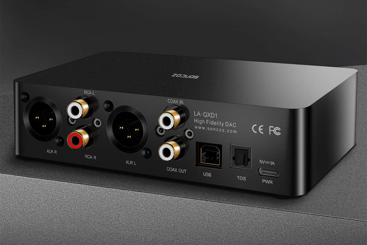 SONCOZ LA-QXD1」 低価格ながらXLRバランス出力対応。ES9038Q2M SONCOZ LA-QXD1」 低価格ながらXLRバランス出力対応。ES9038Q2M