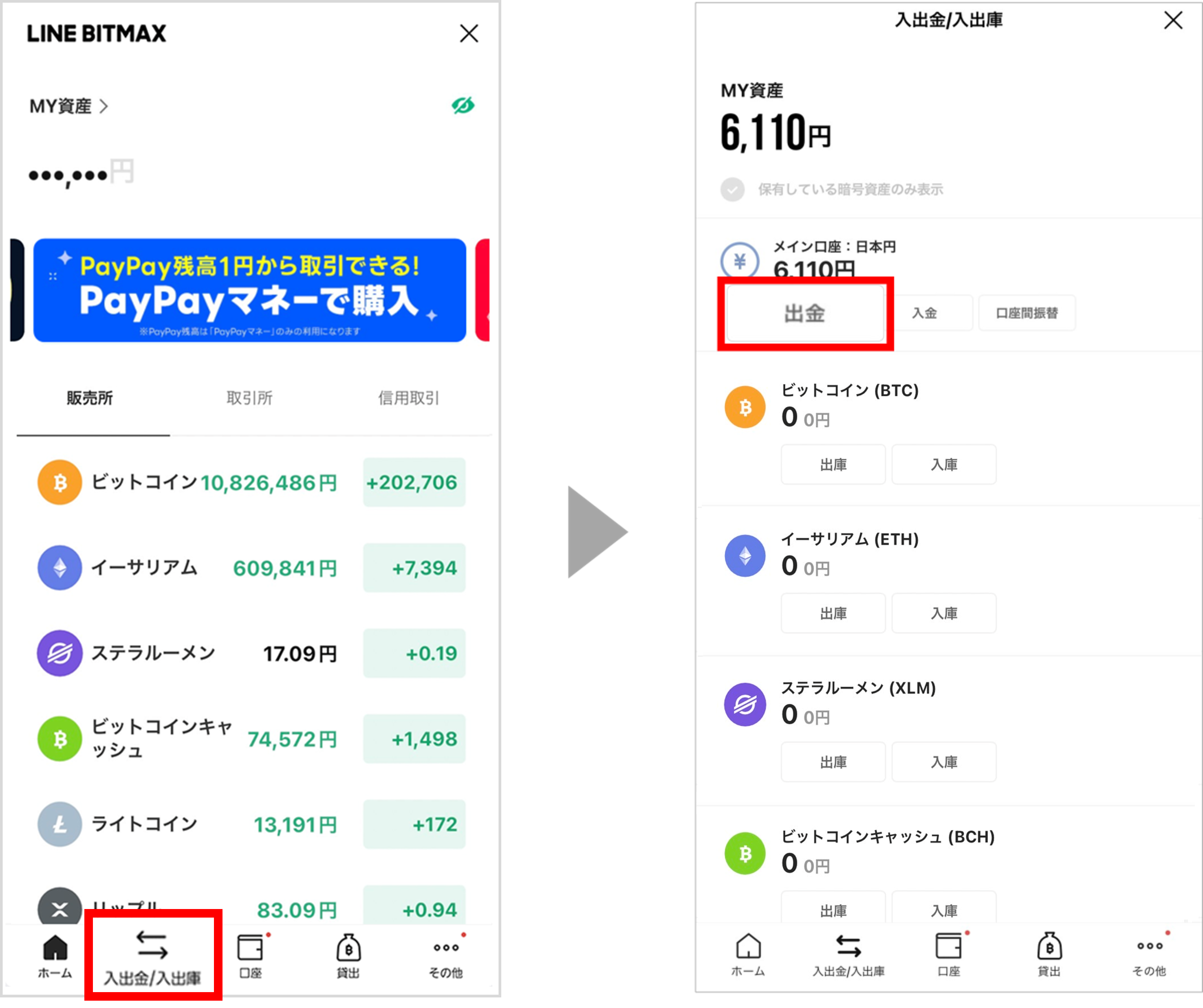 PayPayマネーで購入（PayPay連携サービス）の使い方 : LINE BITMAX 公式ブログ