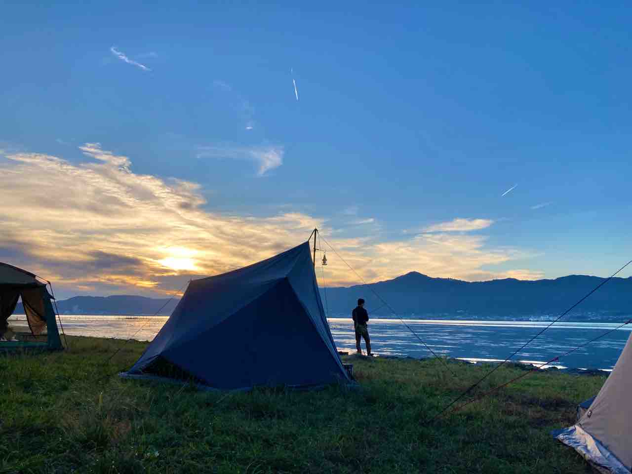 バックカントリーアルミポットで米を炊くinびわ湖キャンプ : Biwako Camp