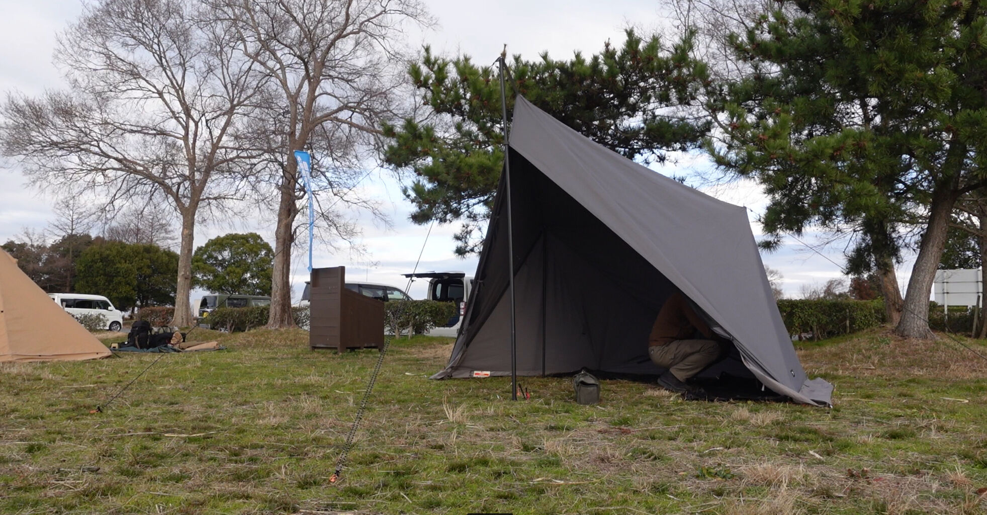 びわ湖でキャンプも暖かく、、前編 : Biwako Camp