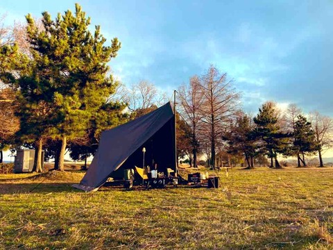 びわ湖でキャンプも暖かく、、前編 : Biwako Camp