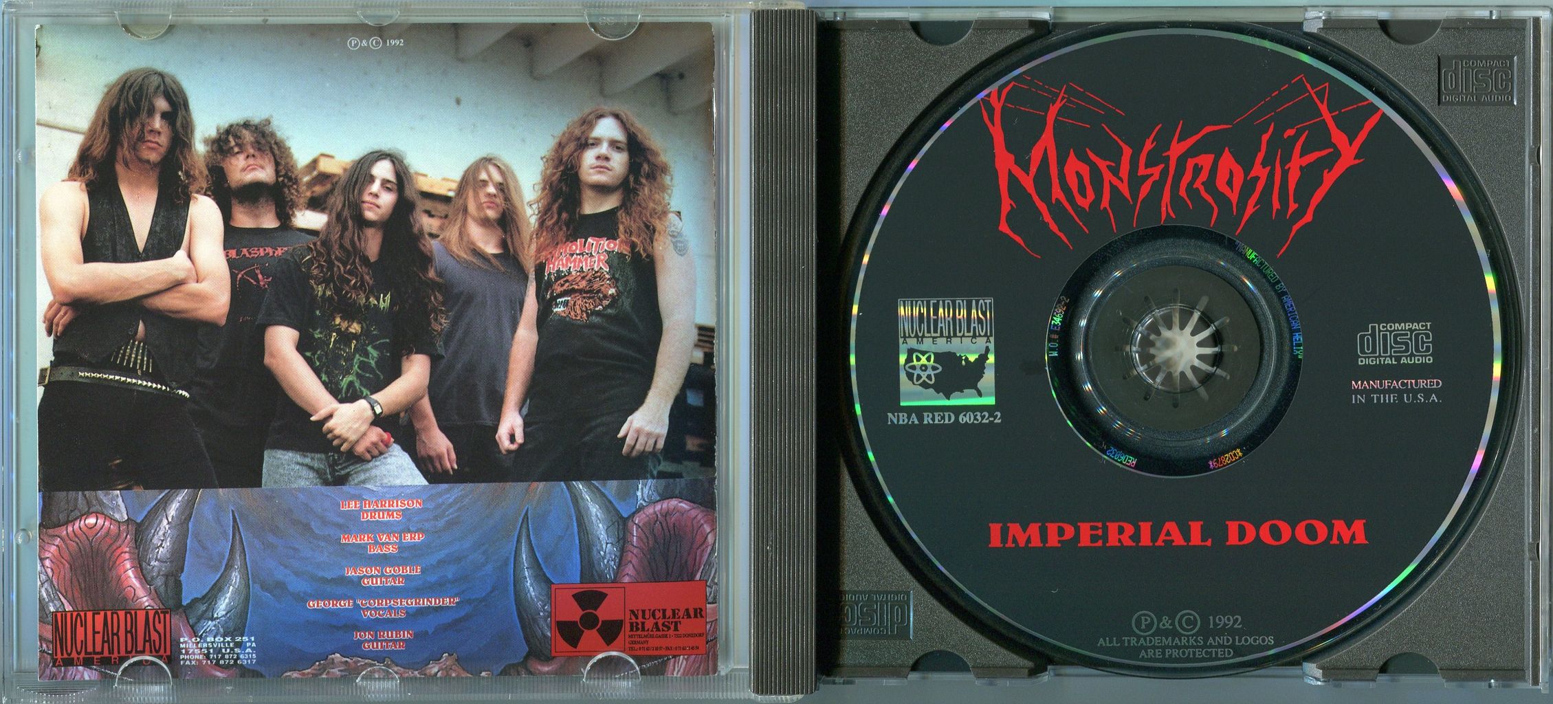 BLACK & DEATH METAL MANIACS : MONSTROSITY/IMPERIAL DOOM