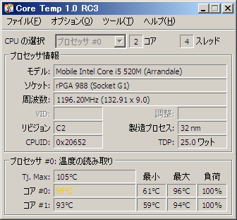 仕事で使ってるLet'snote の調子が悪いので調べてみた - Windows 2000 Blog