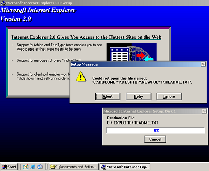 Internet Explorer 2.01を Windows 2000で動かしてみた - Windows 2000 Blog