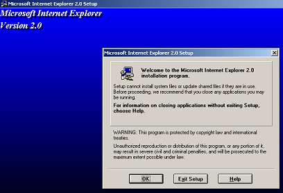 Internet Explorer 2.01を Windows 2000で動かしてみた - Windows 2000 Blog