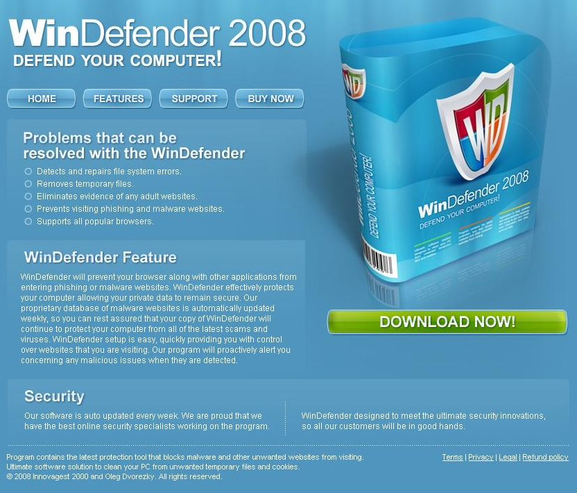 アンチウィルスを騙るインチキソフト達 - Windows 2000 Blog
