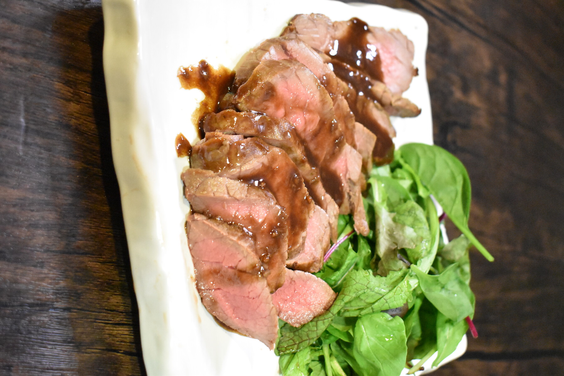 いい断面♪牛もも肉のステーキ : 気まま料理で レシピとか Powered by ライブドアブログ