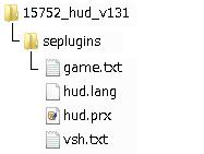 The Legend of PSP : スッキリバッテリー残量表示-PSP-HUD v1.31-