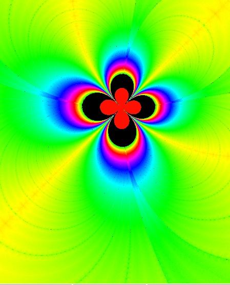 Newton/Raphson/Julia Set Fractals (51)～(55) - Newton/Julia Fractal Gallery