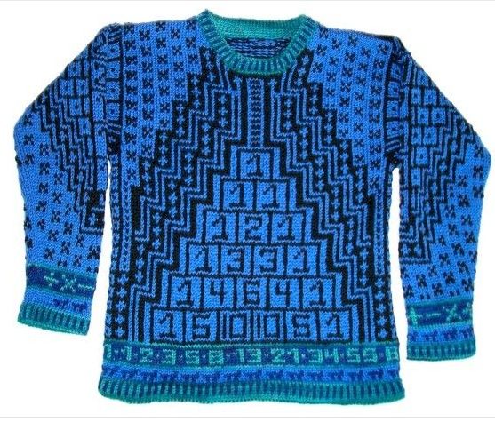 Kids用 Pascal's triangle sweater! - Newton/Julia Fractal Gallery