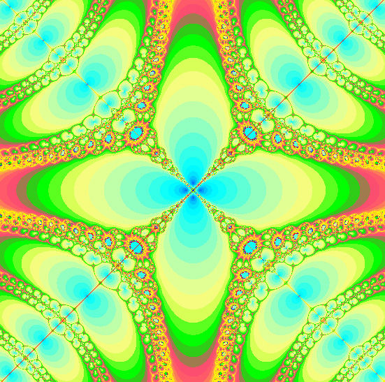 Newton/Raphson/Julia Set Fractals (51)～(55) - Newton/Julia Fractal Gallery