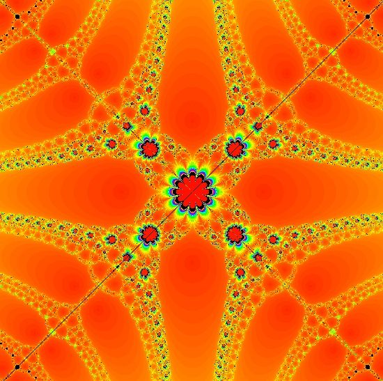 Newton/Raphson/Julia Set Fractals (51)～(55) - Newton/Julia Fractal Gallery
