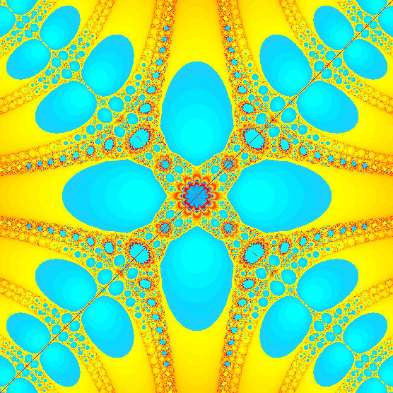 Newton/Raphson/Julia Set Fractals (51)～(55) - Newton/Julia Fractal Gallery