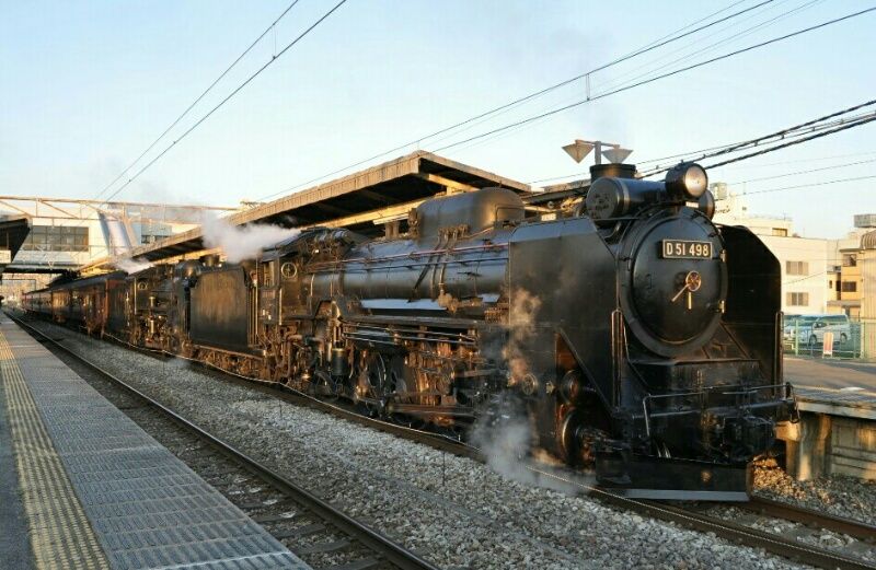 D51+C58重連 : 蒼空になる疫病退散祈願