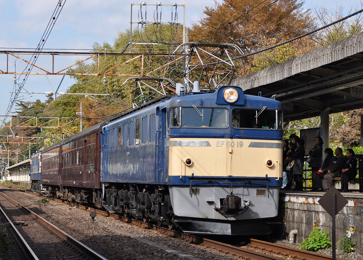 EF60-19+旧客+EF65-501・往路 : 蒼空になる疫病退散祈願