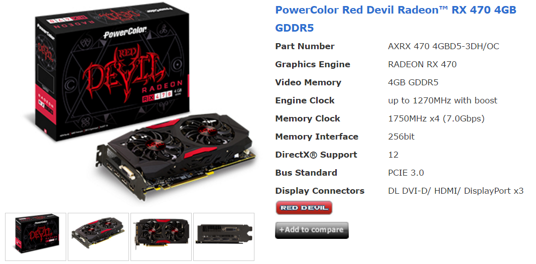 DEVILマン増殖中？「PowerColor Red Devil Radeon RX 470 4GB GDDR5」が発売 : PCパーツまとめ