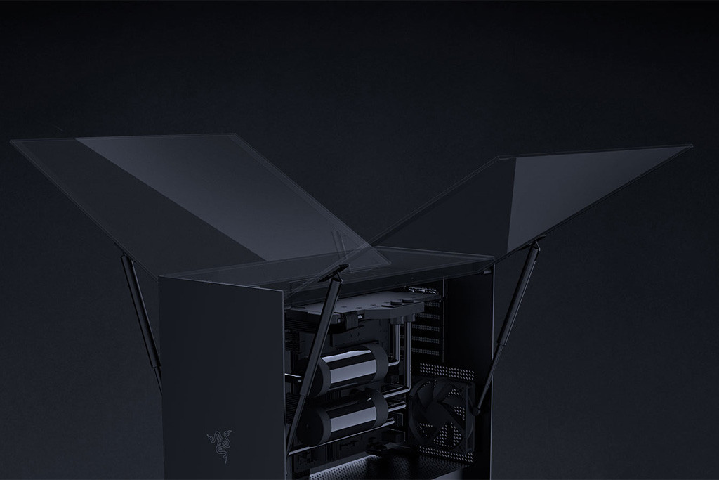 Razer、跳ね上がる左右ガラスパネルを搭載したPCケース「Tomahawk Elite」をCESで展示 : PCパーツまとめ