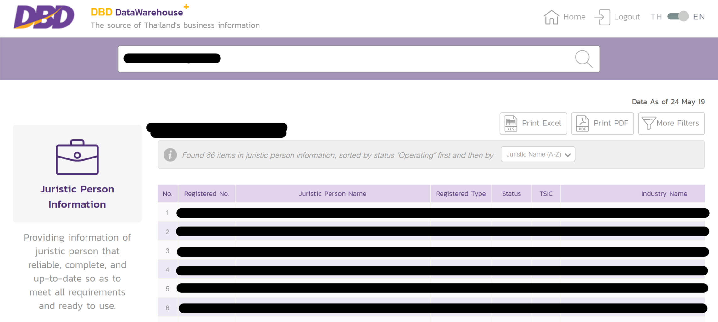 タイ商務省のData Warehouse（登記情報・決算書閲覧）について : 5分で分かるタイビジネス。（BM Accounting/BM ...