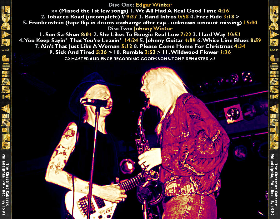 bootheaven7544のblog : Edgar Winter & Johnny Winter