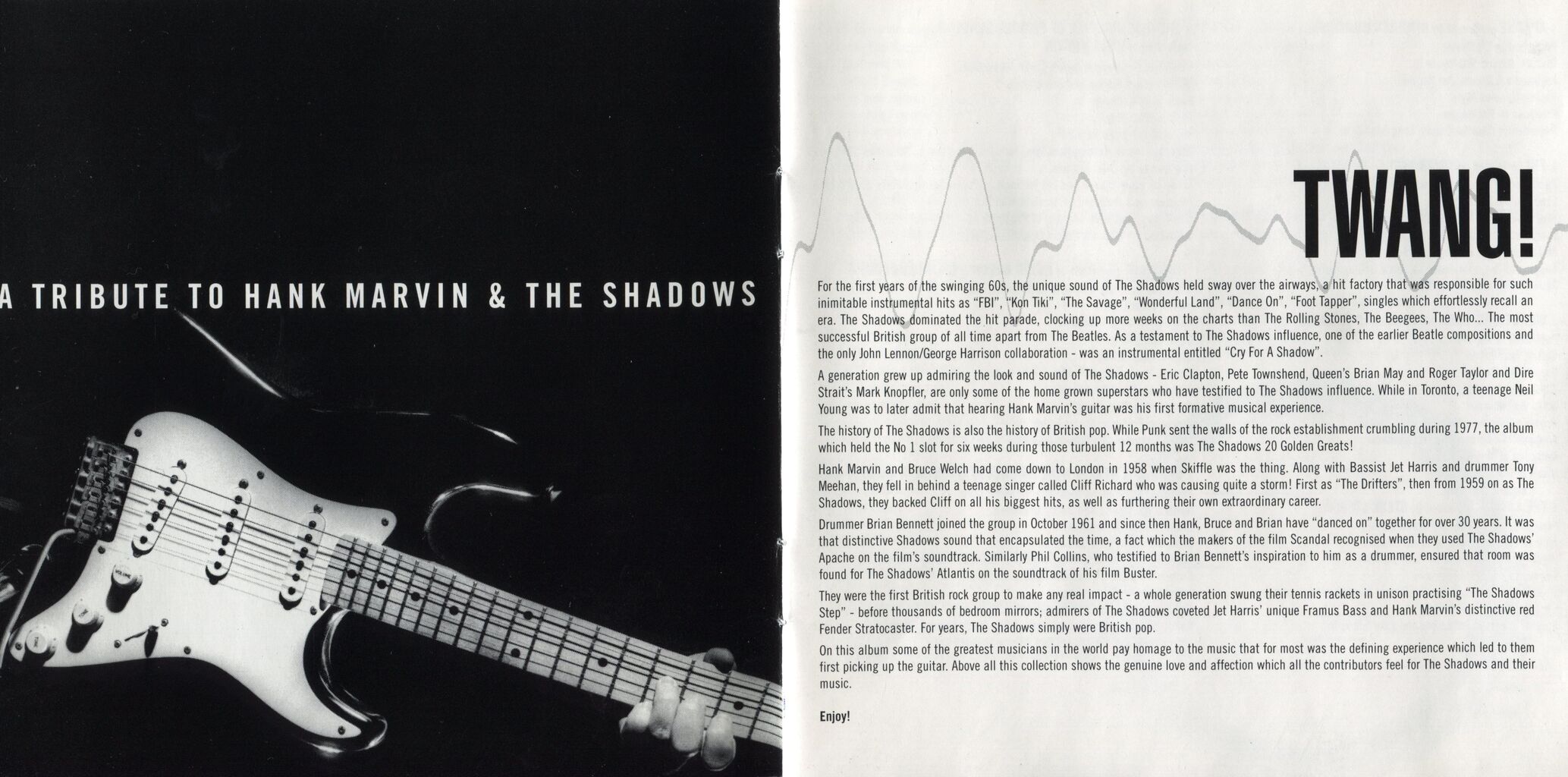 bootheaven7544のblog : Twang! - A Tribute To Hank Marvin & The Shadows