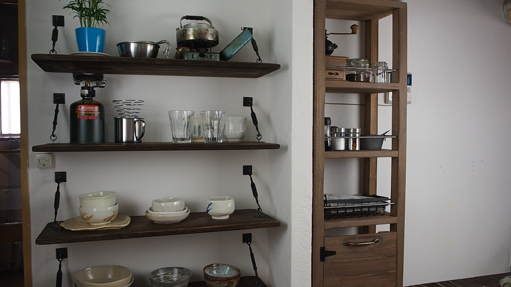 壊れそうな家・DIY・キッチン NO.07 使い勝手の良い棚を作る : Real DIY Life ! ( Goodara-Bocchi )