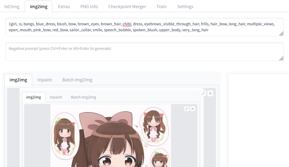 Deep Danbooru機能を有効にし、持っている画像から生成プロンプトを探る : Stable Diffusion web UIの自分用メモ