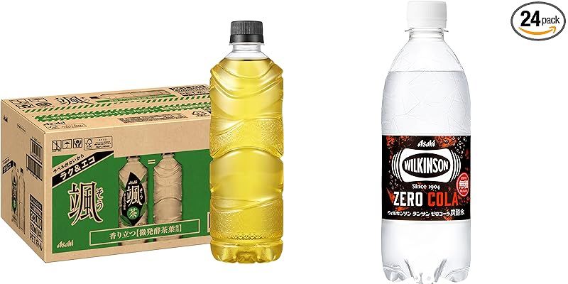 ゲッキーのお買い得商店街 : 【＋761円で颯24本追加可能】アサヒ飲料 香る香る緑茶 颯 620ml×24本＋ウィルキンソン タンサン ゼロコーラ 500ml×24本 送料込2,132円 ...