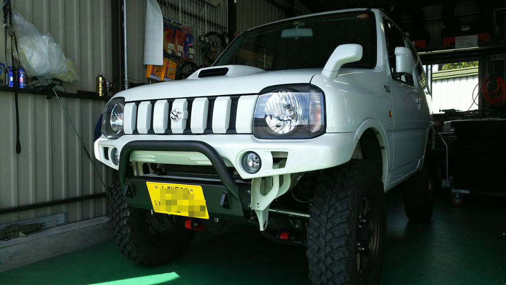 JB23 BRAWLER BAR取付け！ : ジムニースタジオ 甲府昭和インター店 スタッフブログ