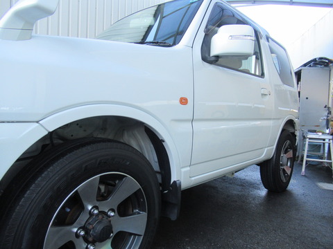 JB23/H23年式/パールホワイト/マニュアル 仕上がりました！ : ジムニースタジオ 甲府昭和インター店 スタッフブログ