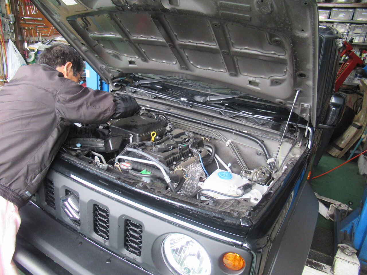 HRS様JB74 コンピューター書き換えetc.でお預かり！ : ジムニースタジオ 甲府昭和インター店 スタッフブログ