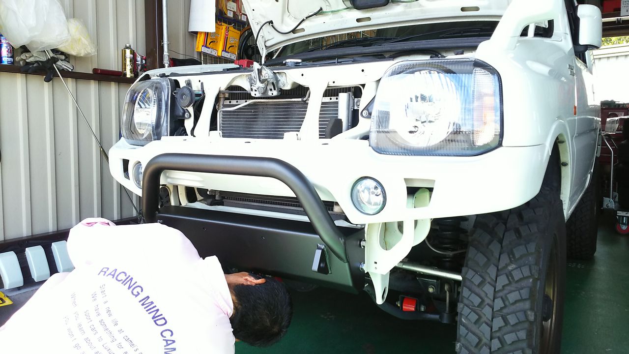 JB23 BRAWLER BAR取付け！ : ジムニースタジオ 甲府昭和インター店 スタッフブログ