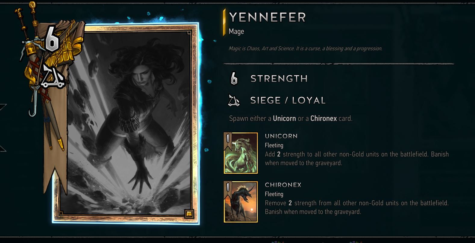 《YENNEFER》 : GWENT®: The Witcher Card Game（グウェント） 日本語解説