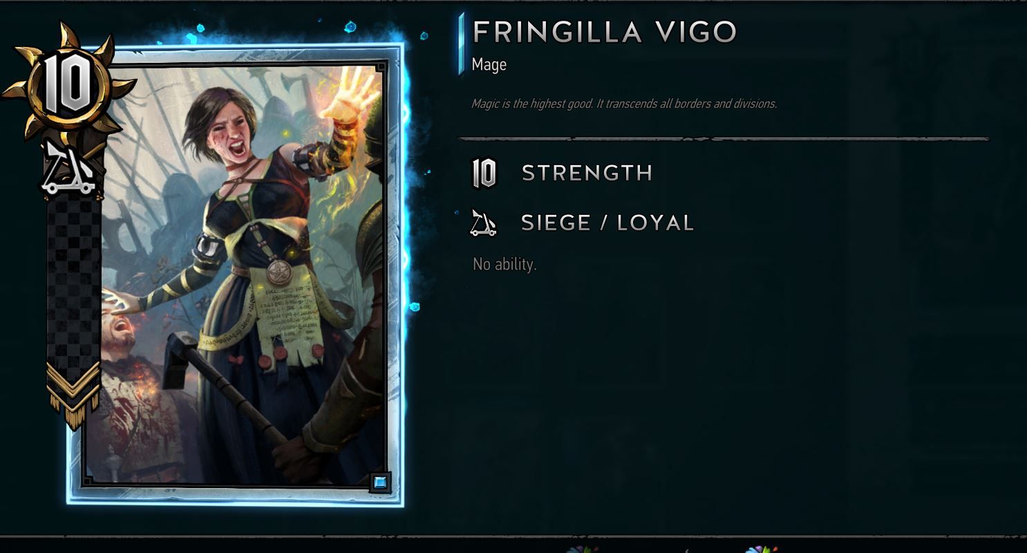 《FRINGILLA VIGO》 : GWENT®: The Witcher Card Game（グウェント） 日本語解説