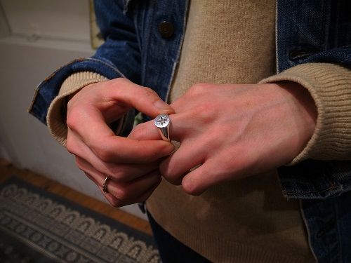 SYMPATHY OF SOUL / Oval Signature Ring(Ash Diamond SYMPATHY OF SOUL / Oval Signature Ring(Ash Diamond