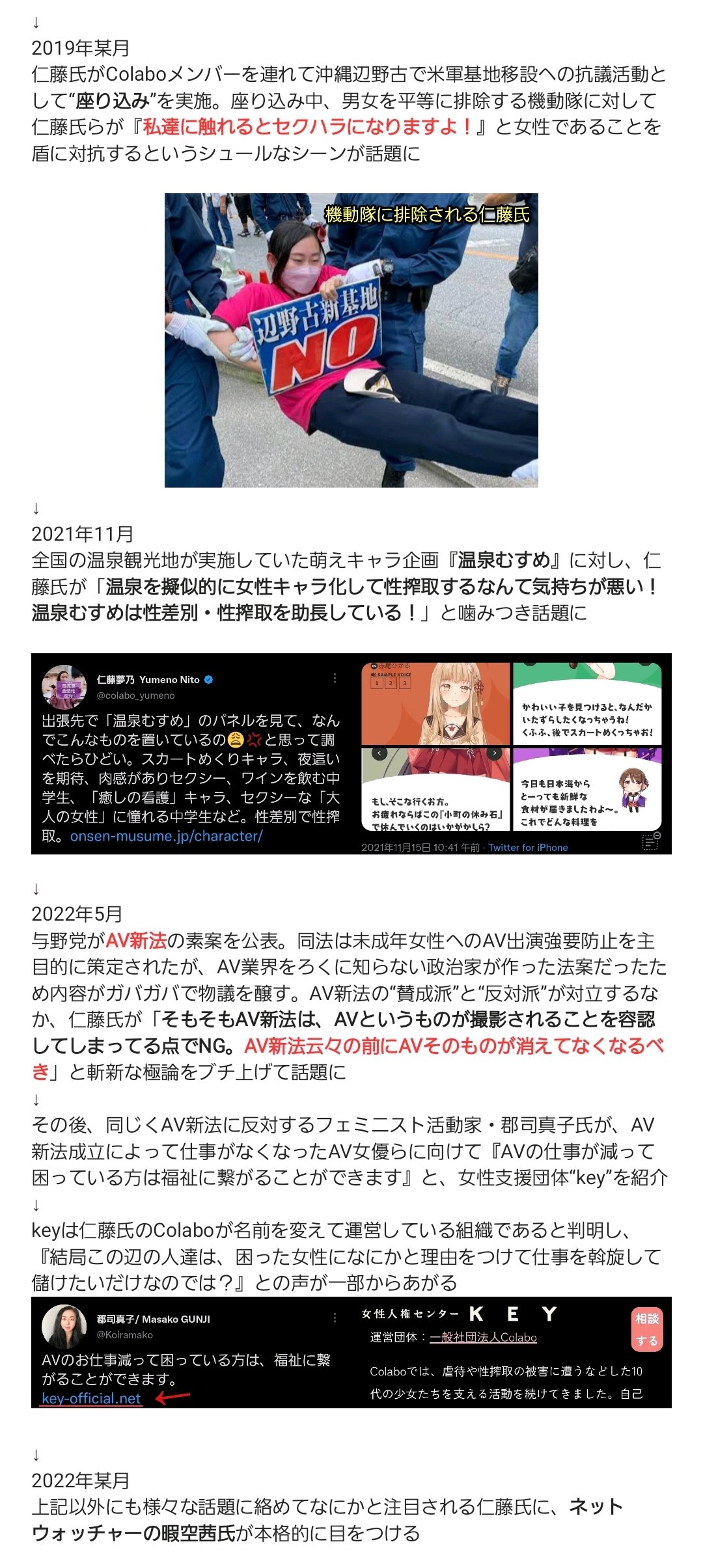 【画像あり】仁藤夢乃さんのcolabo問題、分かりやすくまとめられてしまいパヨ発狂：地下帝国-AKB48まとめ