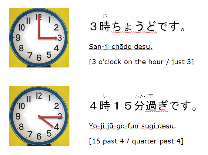 Do you have the time? - time expressions in Japanese : Japanese ...