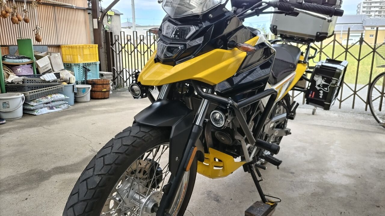 補助ランプ装着 : SYM NHT200ライフ