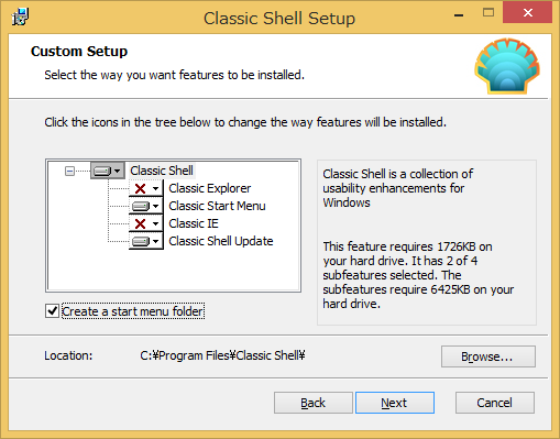 にっきちょう:Classic Shell 4