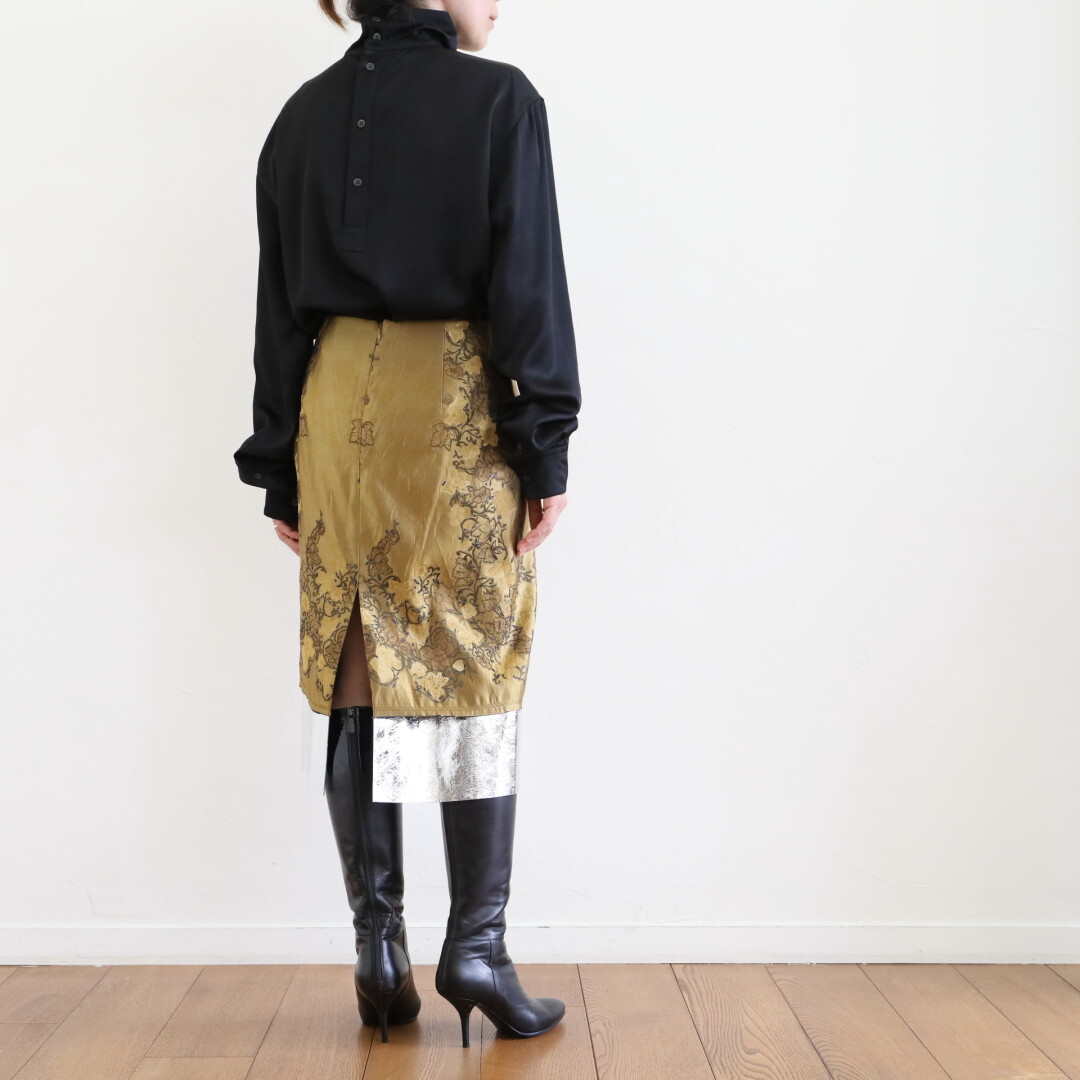 DRIES VAN NOTEN ~ ゴールド × シルバーのスカート : CLOSET DRIES VAN NOTEN ~ ゴールド × シルバーのスカート : CLOSET
